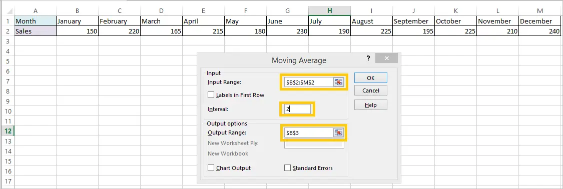 Moving Average In Excel DataScience Made Simple