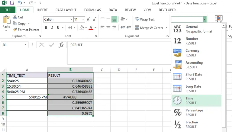 Timevalue Function In Excel Datascience Made Simple