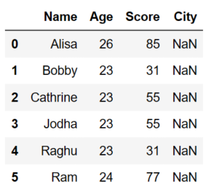 Assign/Add an empty or null column to the dataframe in pandas ...