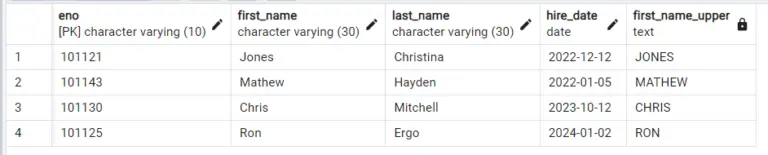 Convert Column to Uppercase in PostgreSQL - UPPER() - DataScience Made ... Convert Column to Uppercase in PostgreSQL - UPPER() - DataScience Made ...