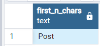 Extract First ‘N’ character of the column in PostgreSQL - DataScience ...